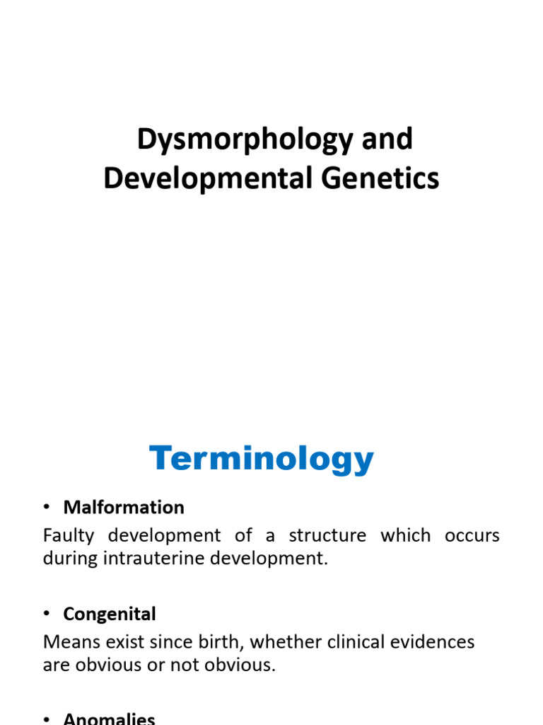 Dysmorphology and Developmental Genetics | PDF | Conjoined Twins ...
