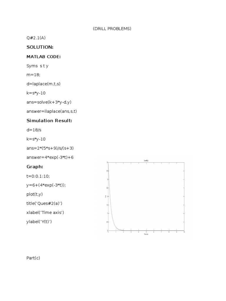 Solution:: Matlab Code | PDF