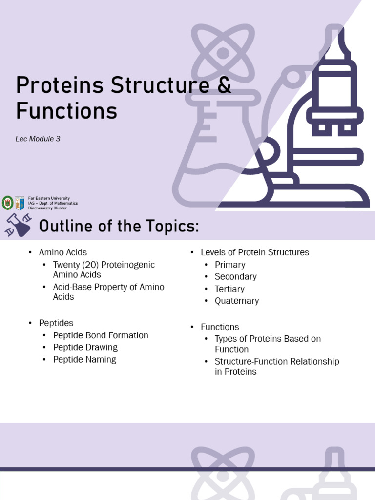 03 Proteins Structure and Functions | Download Free PDF | Amino Acid | Proteins