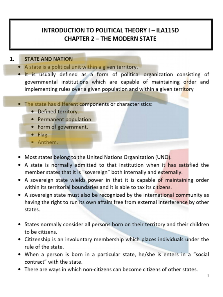 Chapter_2_ILA_(1)_041219-1[1] | Download Free PDF | State (Polity) | Citizenship