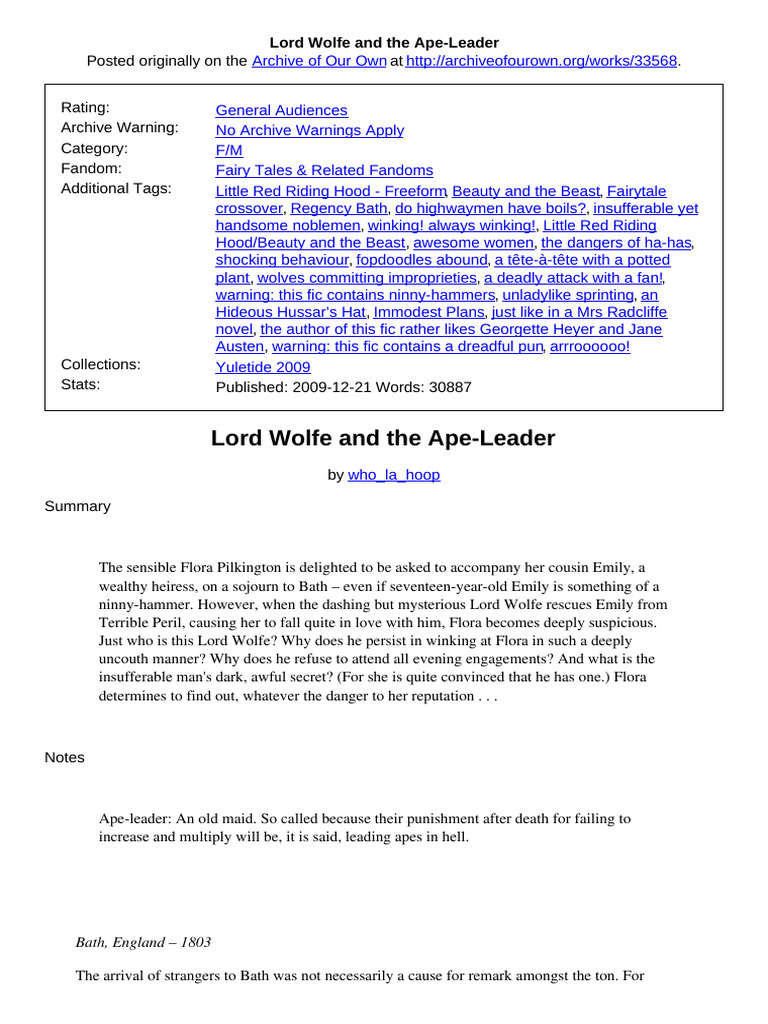 Lord Wolfe | PDF