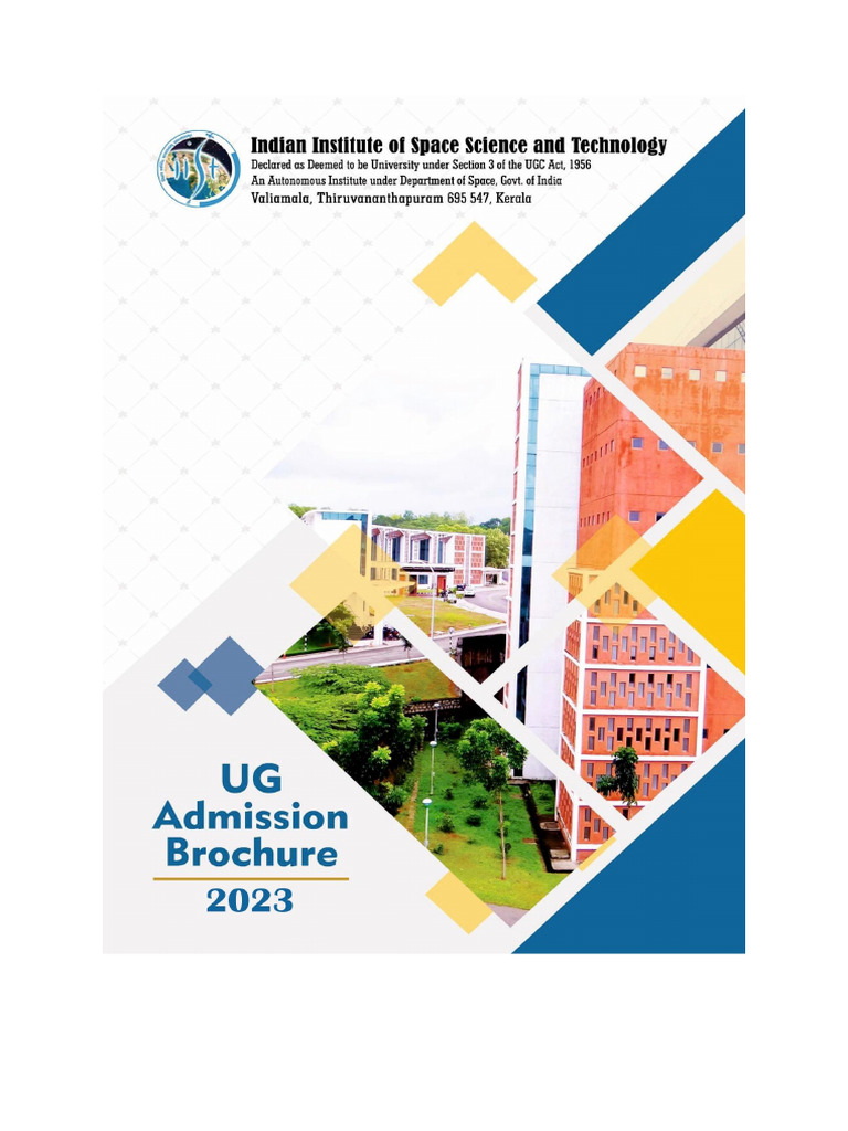 IIST UG Admission 2023 Guide | PDF | Space Weather