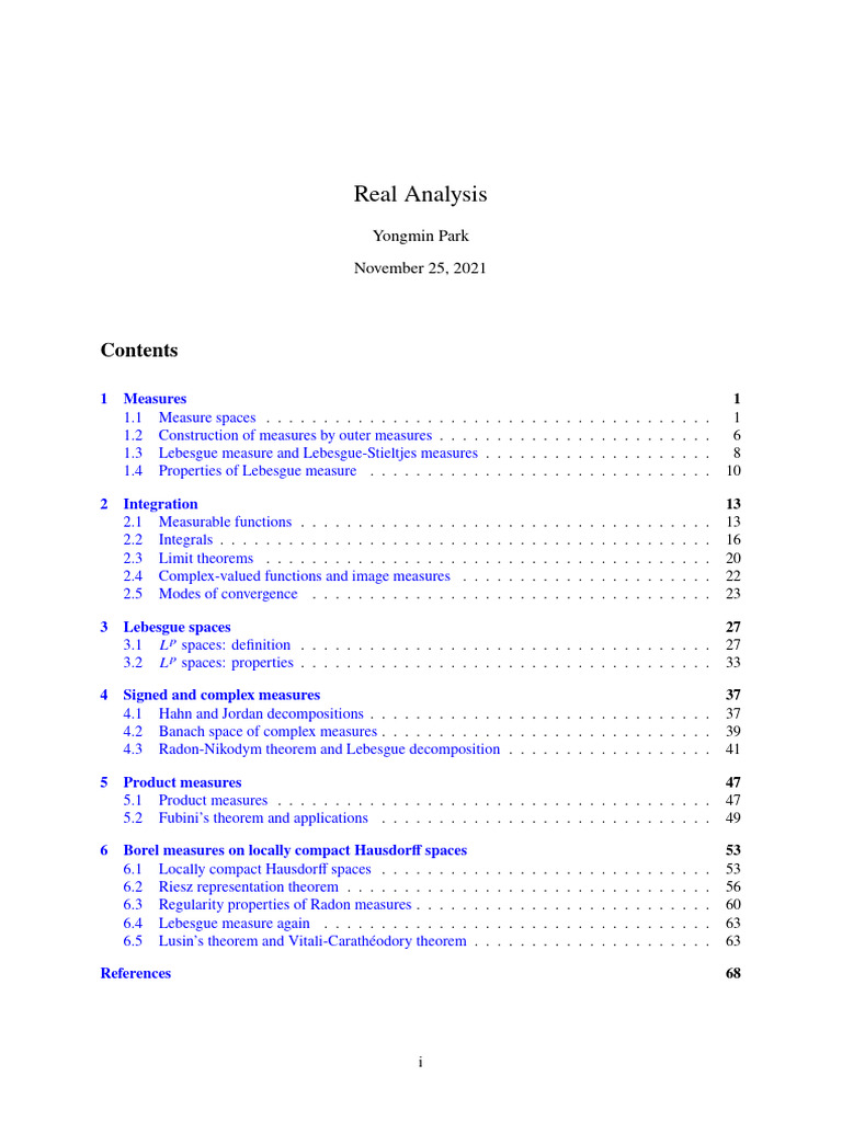 Real Analysis 2021-2 | PDF | Measure (Mathematics) | Mathematical Logic