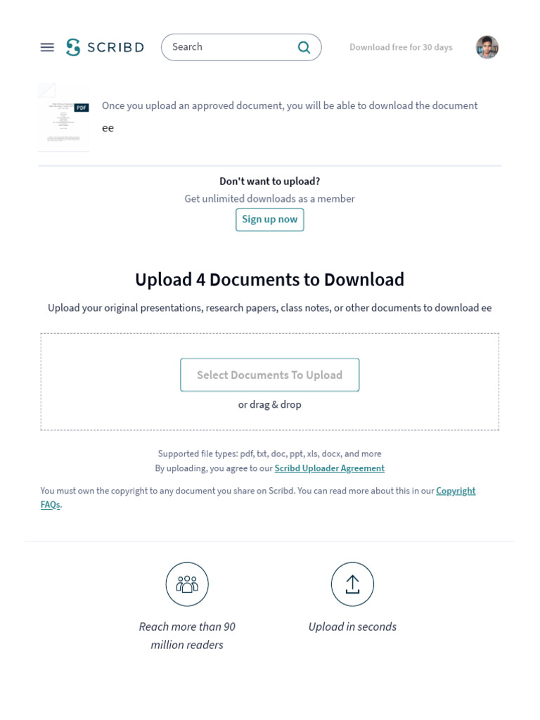 Upload A Document - Scribd | PDF