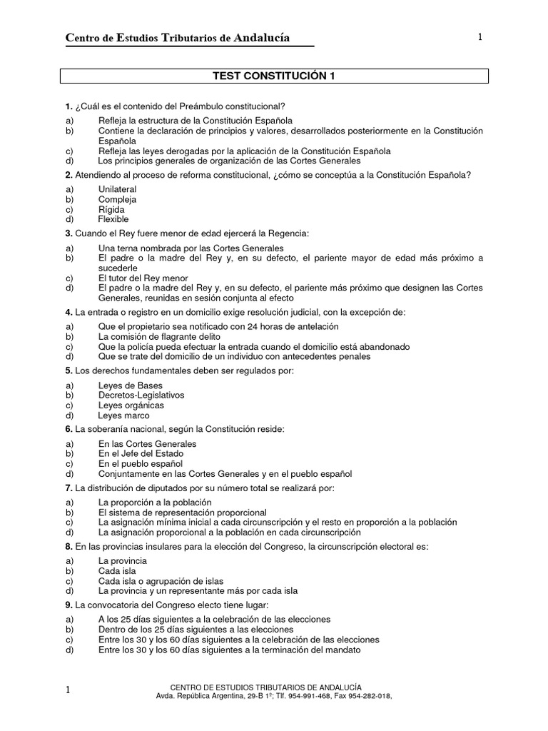 01 CONSTITUCION 1 | PDF | Gobierno de españa | Legislador