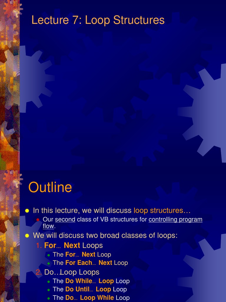 Lecture 7 Loop Structures Pdf Control Flow Theoretical Computer Science