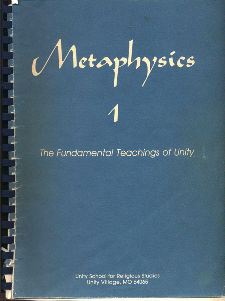 Metaphysics Blue Book1 Front Matter | PDF | Metaphysics | Trinity