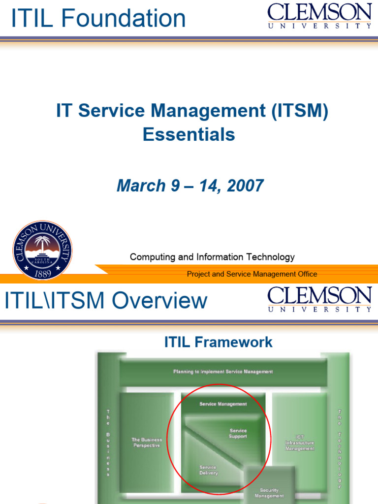 ITSMFoundation Trainingv 3 | PDF | It Service Management | Service ...