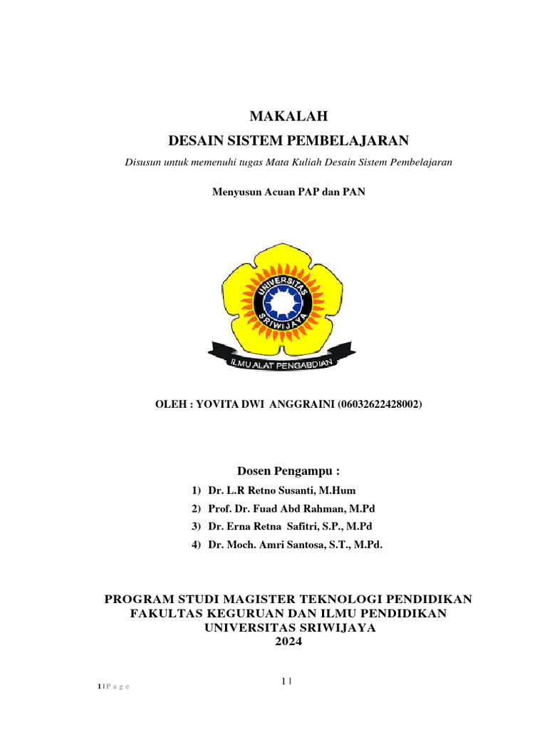 Makalah Pap Dan Pan Docx | PDF | Karier & Perkembangan