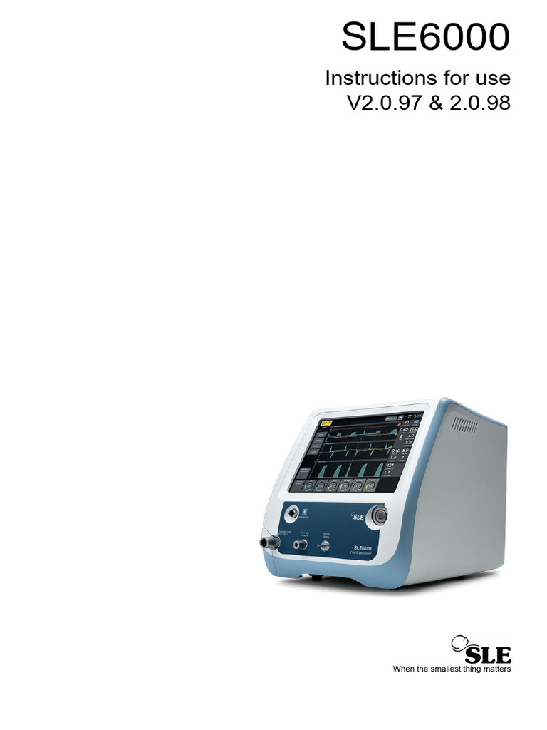 SLE6000 Ventilator User Manual | PDF