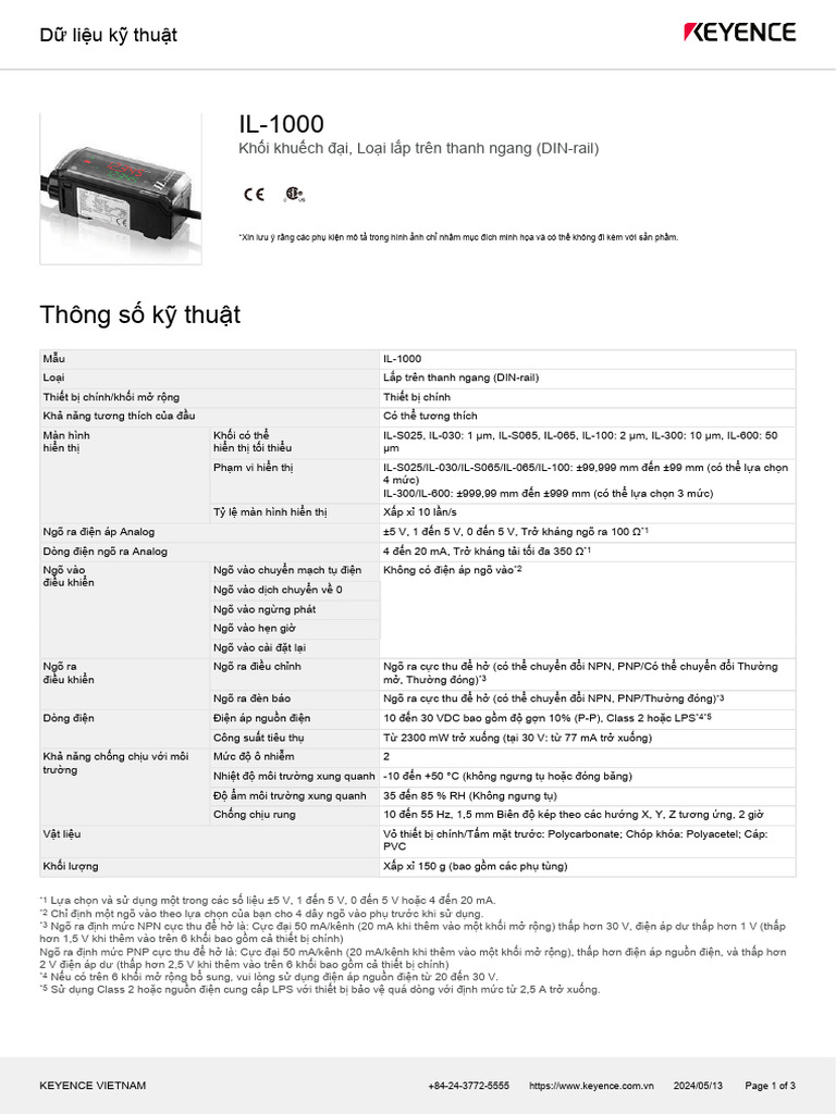 IL-1000 Datasheet | PDF