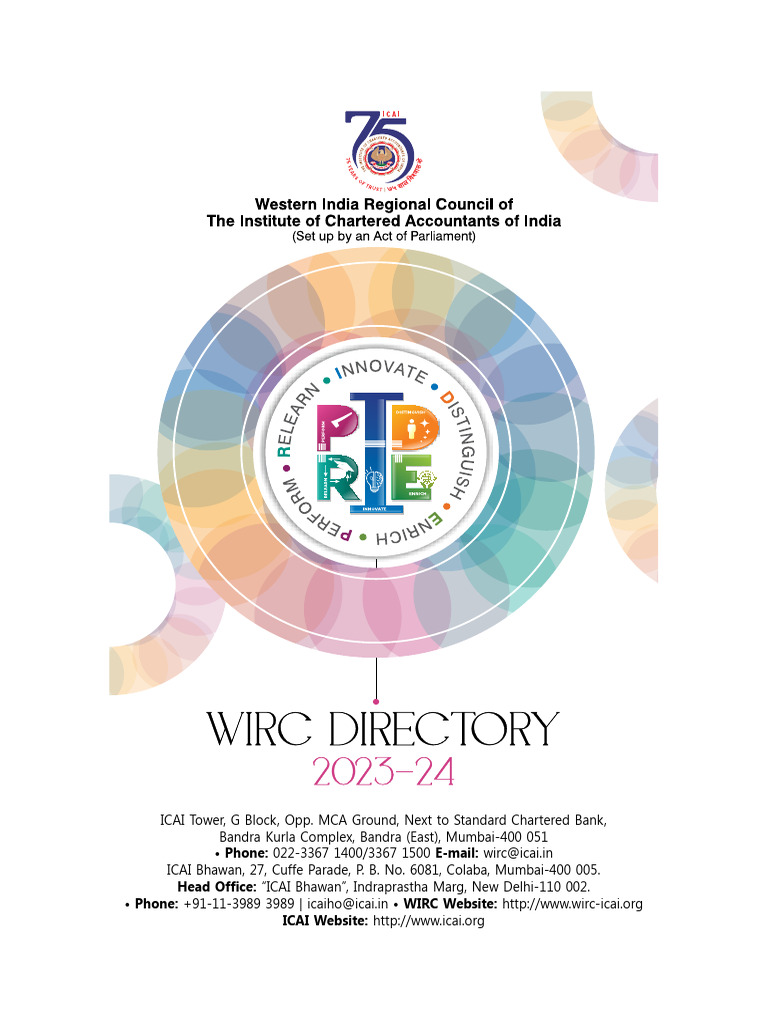 WIRC 2023-24 Final Directory | PDF | Accounting | Financial Services