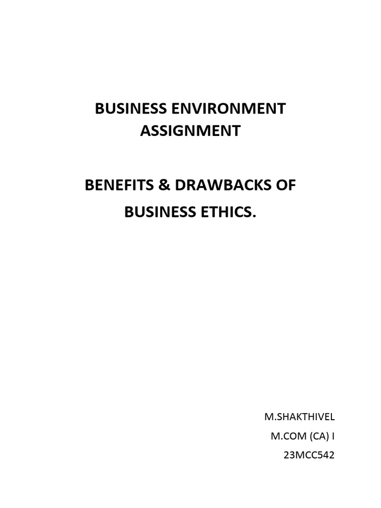Business Environment PDF | PDF | Profit (Economics) | Business Ethics