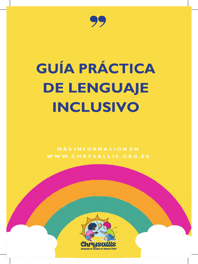 Guia Practica de Lenguaje Inclusivo Chrysallis | PDF | Género | Estudios de género