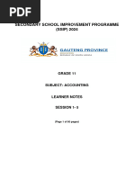 Accounting Grade 11 Revision Workbook Term 1_2025 | PDF | Debits And ...
