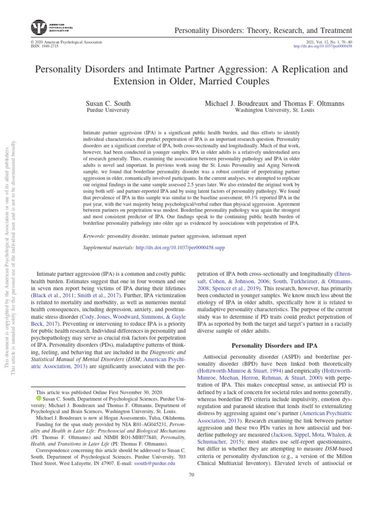 PPs - Idk | PDF | Personality Disorder | Borderline Personality Disorder