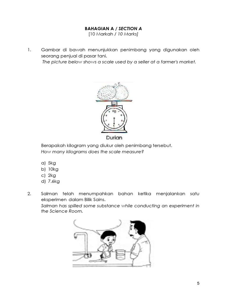 UASA Sains Tahun 2 | PDF