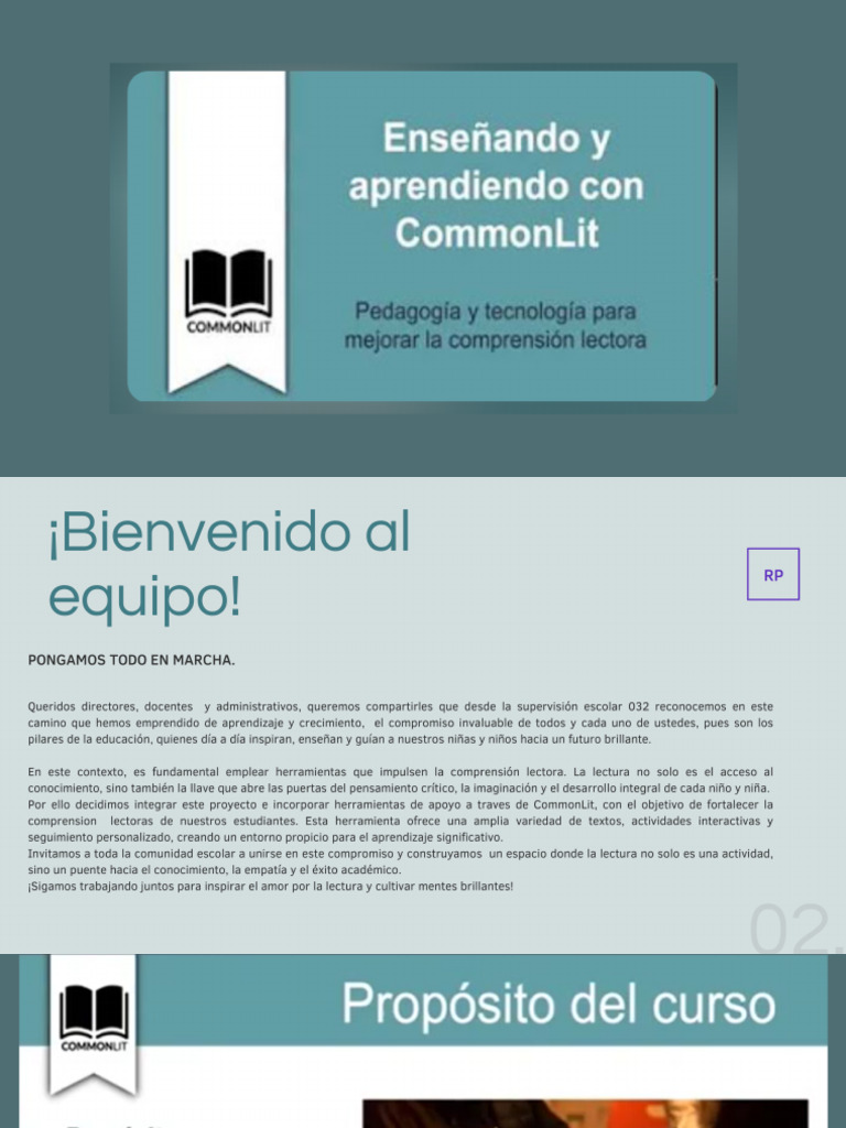 Acompañamiento COMMONLIT 032 | PDF