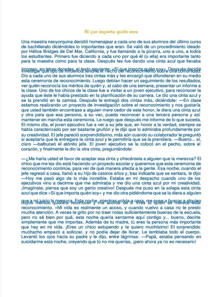 PDF Si Que Importa Quien Eres - Compress | PDF