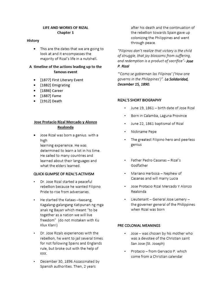 RIZAL REV. | PDF