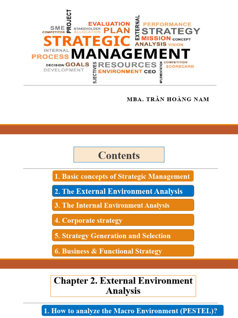 Chapter 2 - The External Environment Analysis | PDF | Microeconomics | Economies