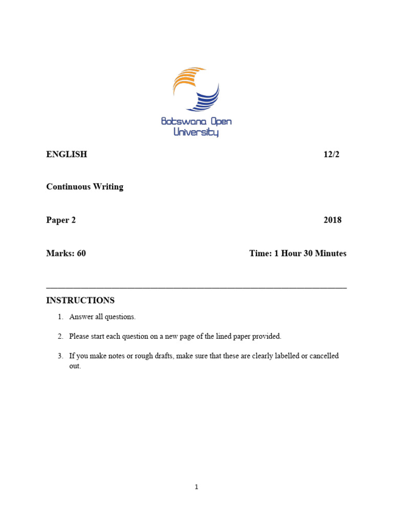 English Paper 2 2 | PDF