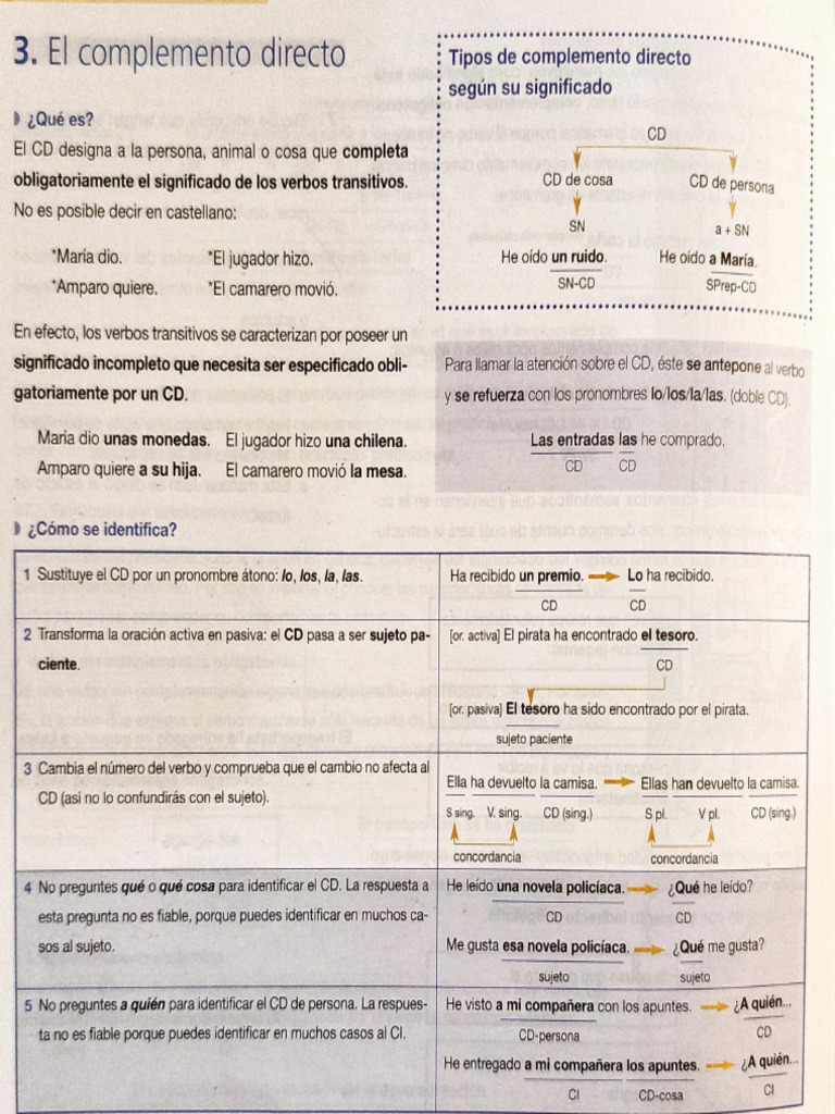 Complementos Del Predicado | PDF