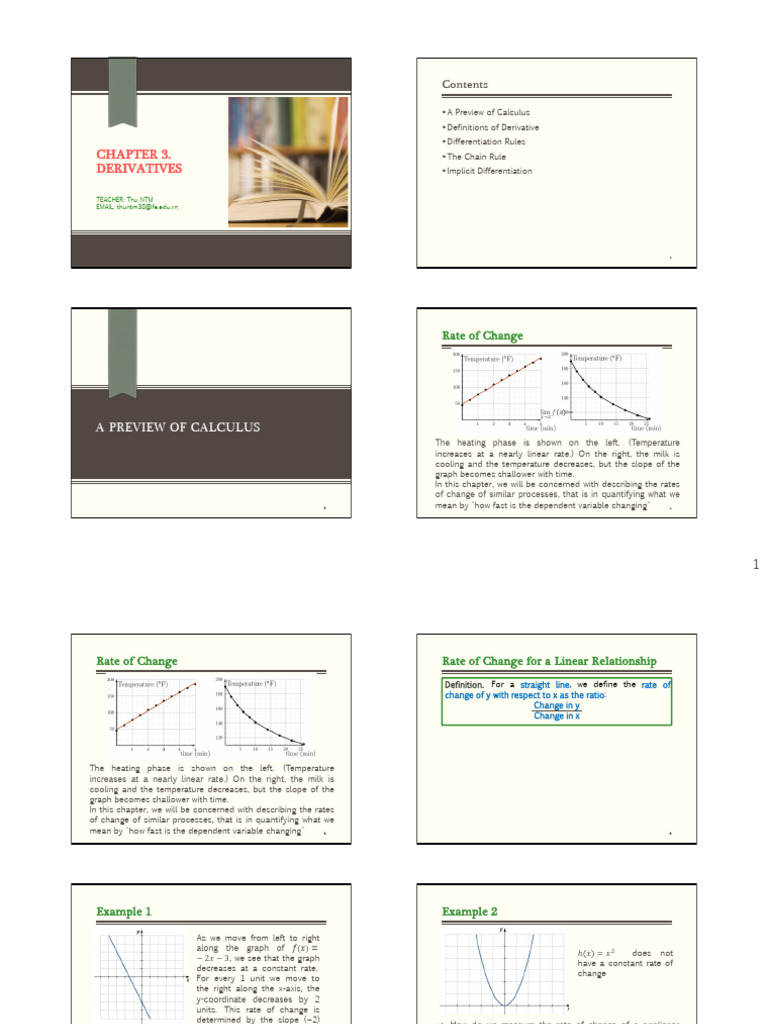 Understanding Derivatives in Calculus | PDF | Derivative | Tangent