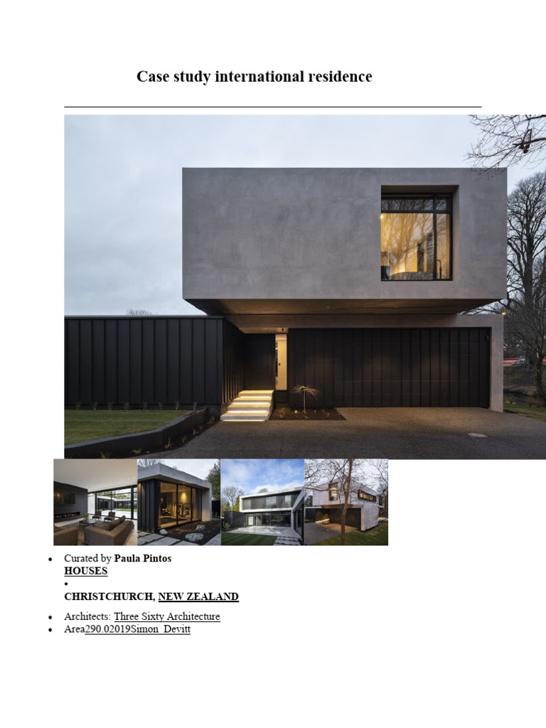 Case Study International Residence: Curated by Paula Pintos | PDF | Building Engineering ...