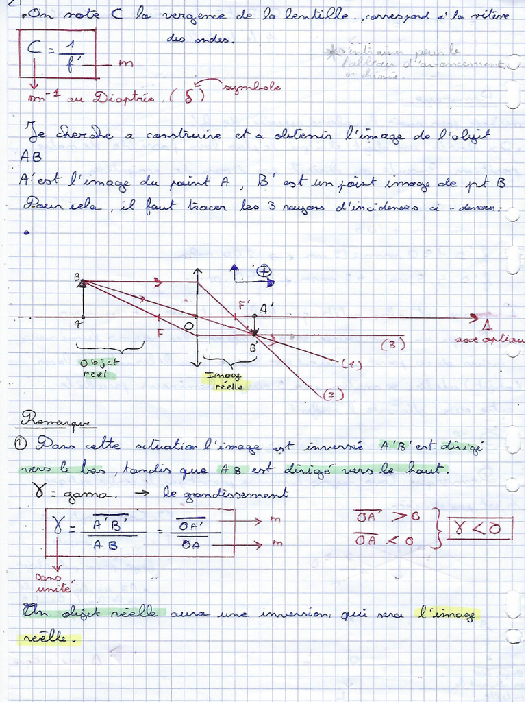 Suite Physique Optique Et Correction Exercice Page 80 | PDF