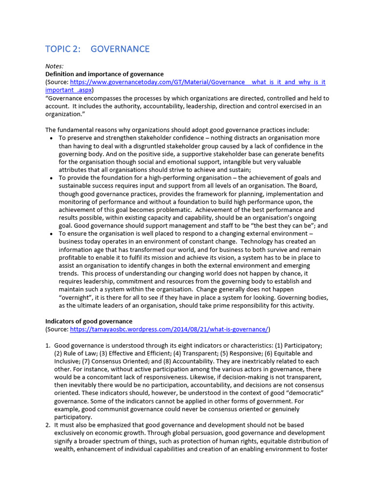 Corporate Governance | Download Free PDF | Corporate Governance ...