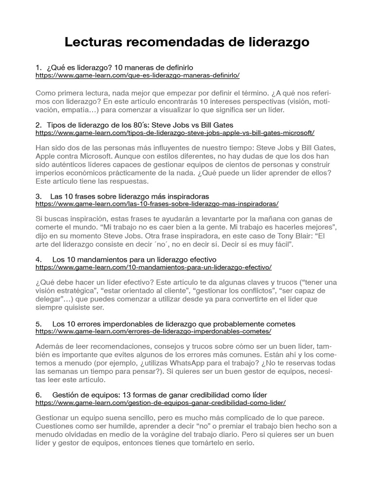 Lecturas de Liderazgo | PDF | Liderazgo | Darth Vader