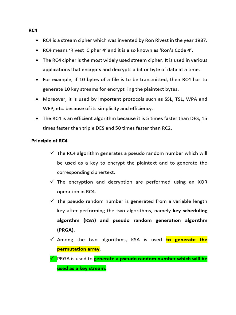 2-5 RC4 - Simplified RC4 | PDF | Cryptography | Security Engineering