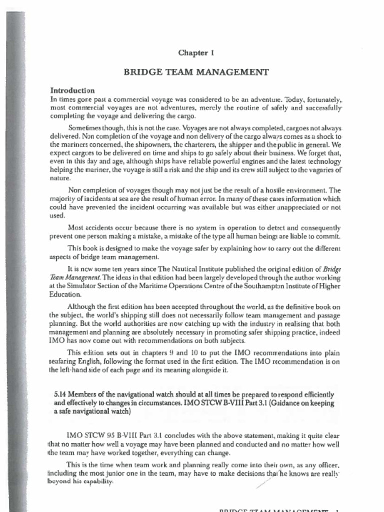 Bridge Team Management | PDF