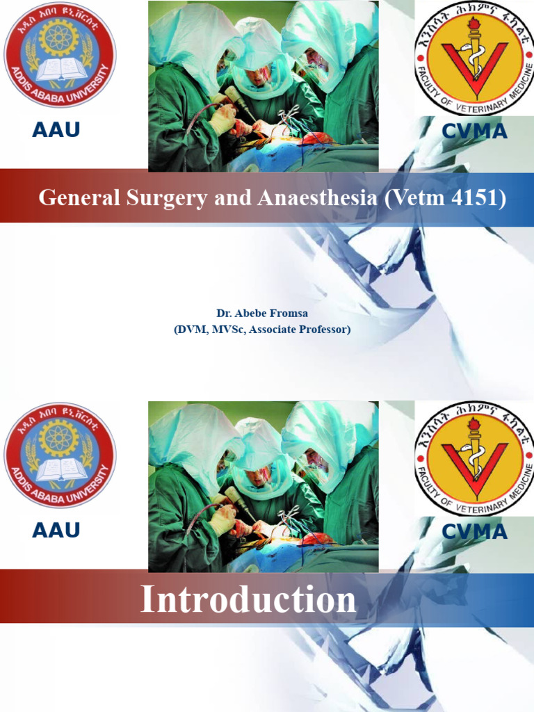 General Vet. Surgery - Part I | PDF | Surgical Suture | Surgery