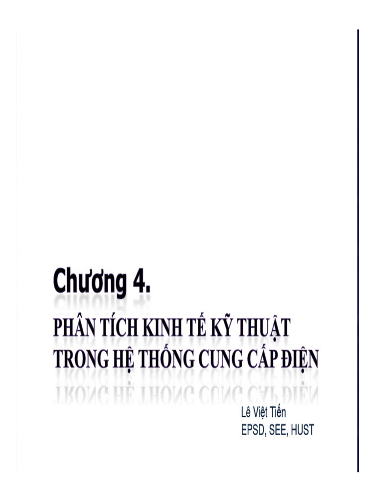 Chuong 4 Phan Tich Kinh Te Ky Thuat | PDF