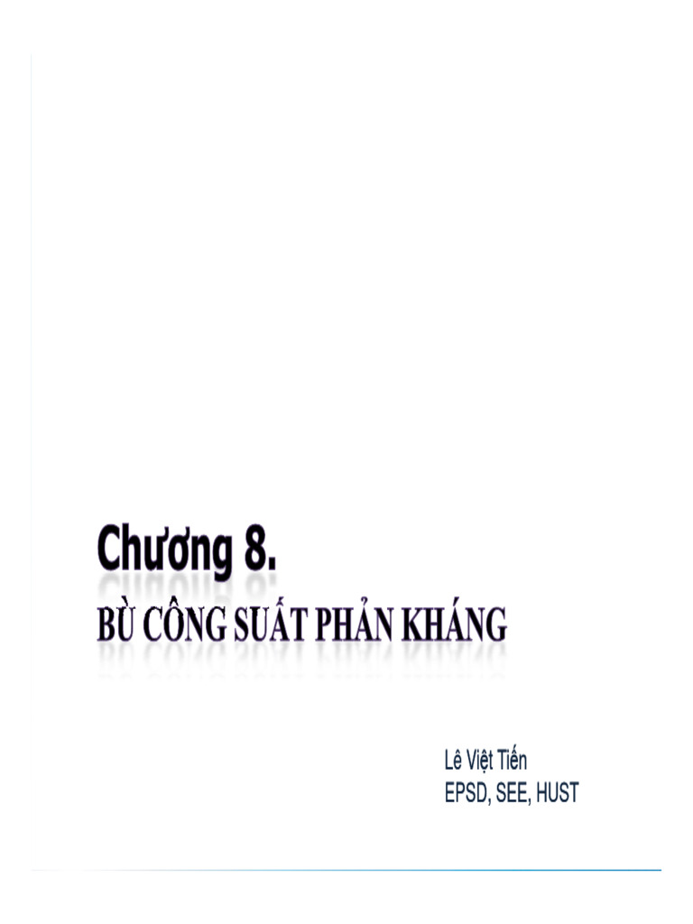 Chuong 8 Bu Cong Suat Phan Khang | PDF