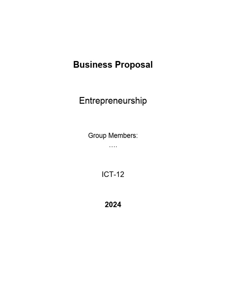 Business Proposal Entrep | PDF | Muffin | Cakes
