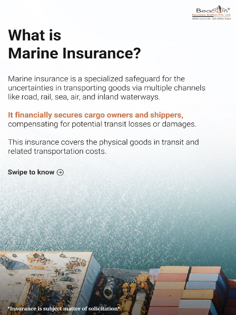 Marine Insurance | PDF