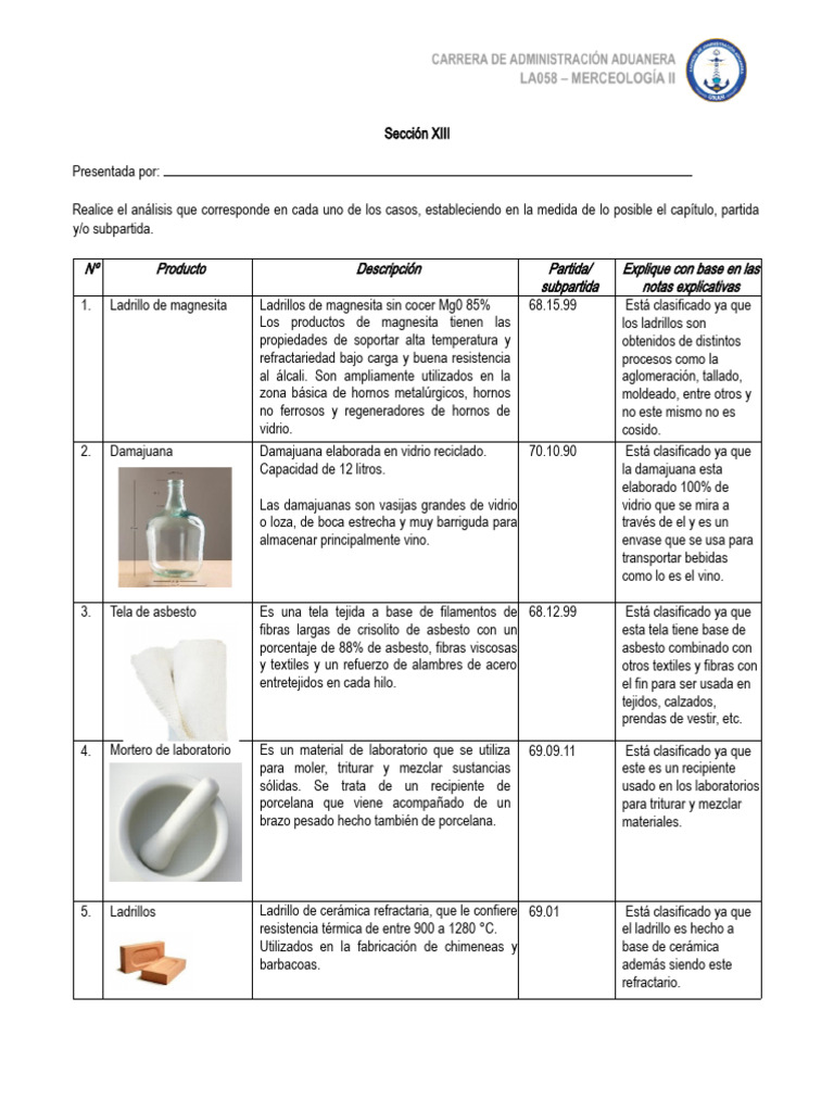 Casos Prácticos Sección XIII | PDF | Textiles | Abrasivo