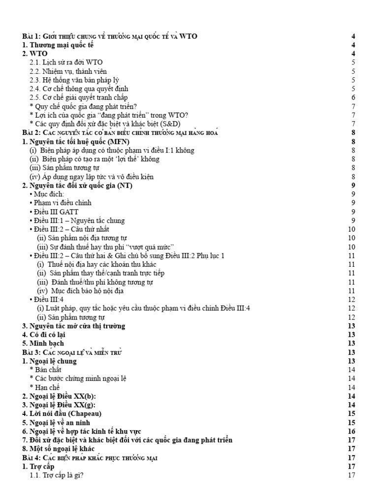 Đề cương CK Luật TMQT | PDF