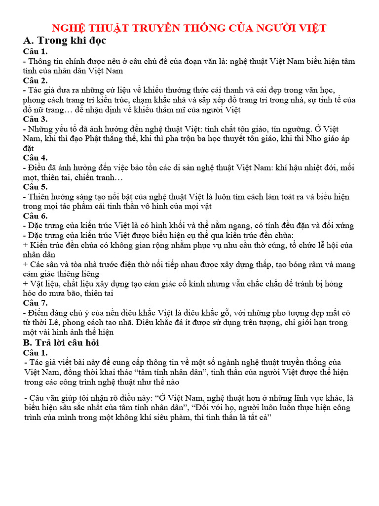 Văn 10 bài 8 - PHT 2 (1) | PDF