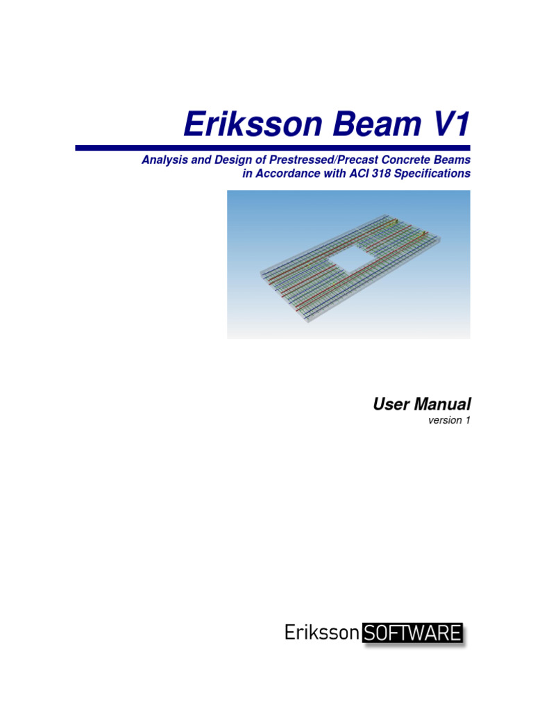 Eriksson Beam User Manual | PDF | Strength Of Materials | Beam (Structure)
