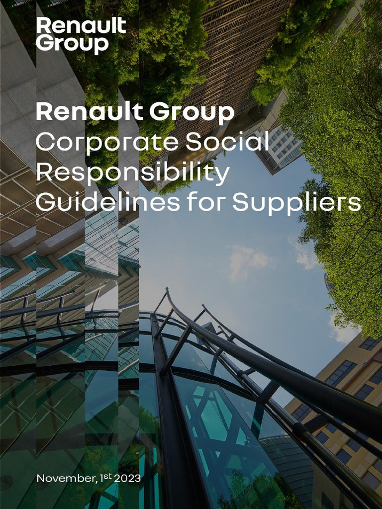 RENAULT Group CSR Guidelines 2023 | PDF | Corporate Social ...