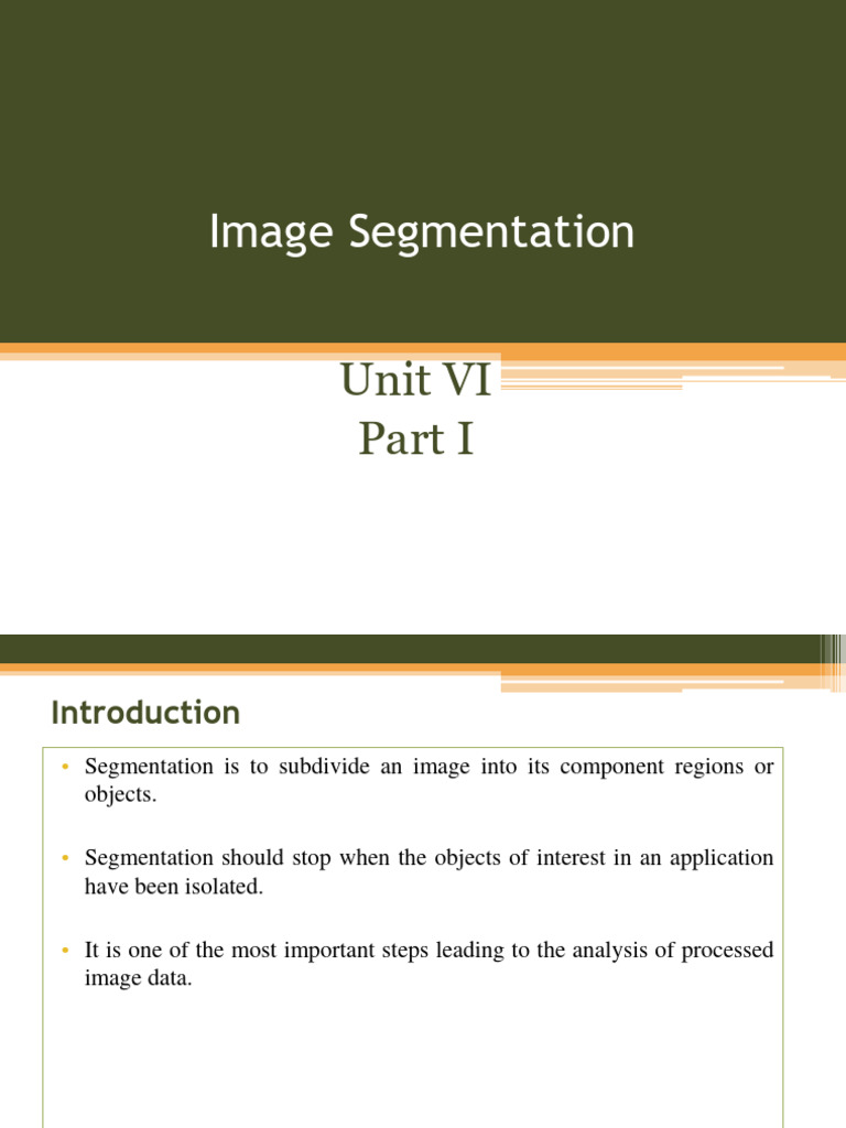 Segmentation | Download Free PDF | Image Segmentation | Image Processing