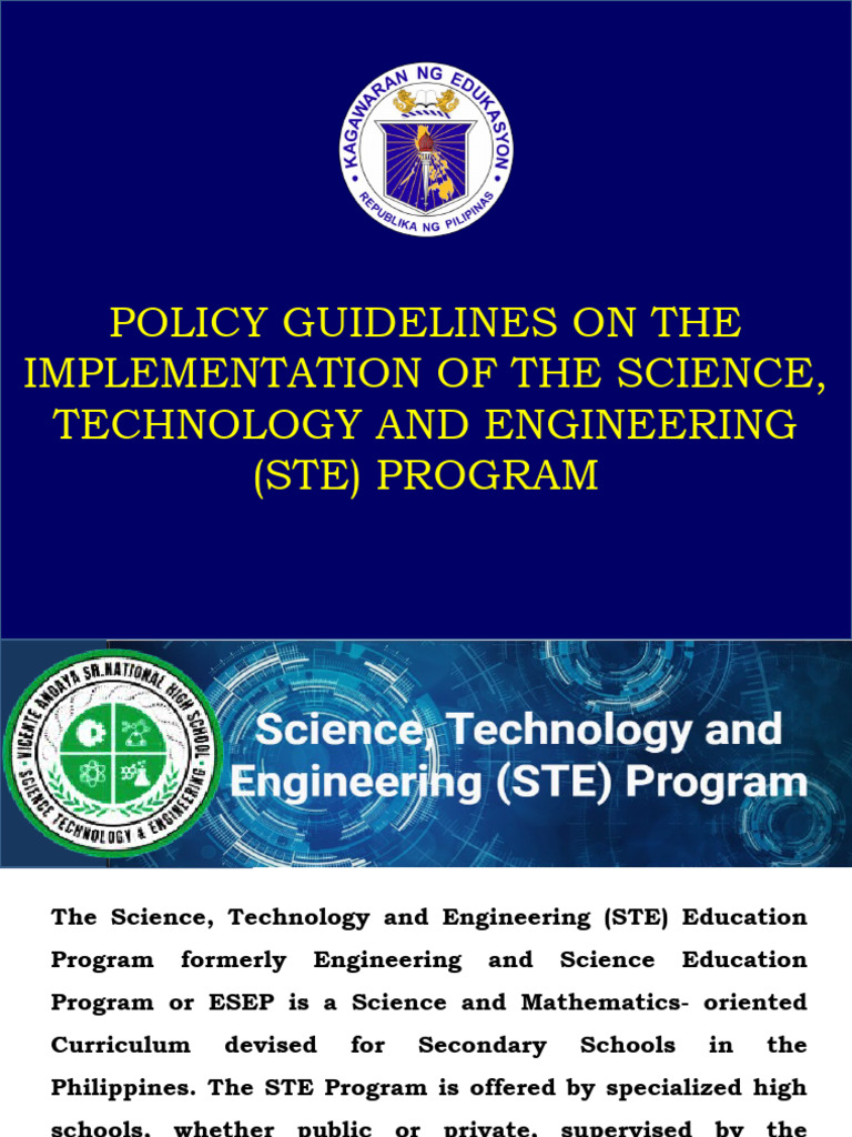 Ste Parents Orientation | PDF | Science | Learning
