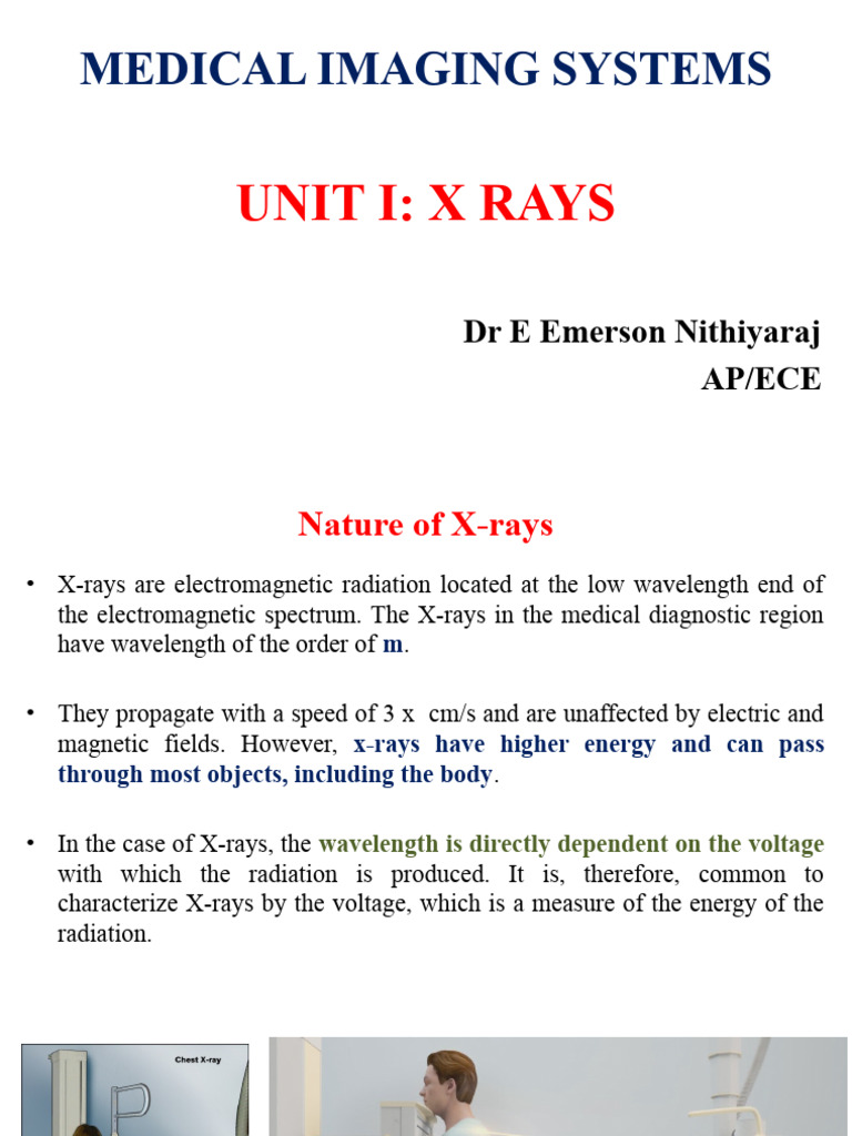 Lecture 1 X-Ray Basics | PDF | X Ray | Electromagnetic Radiation