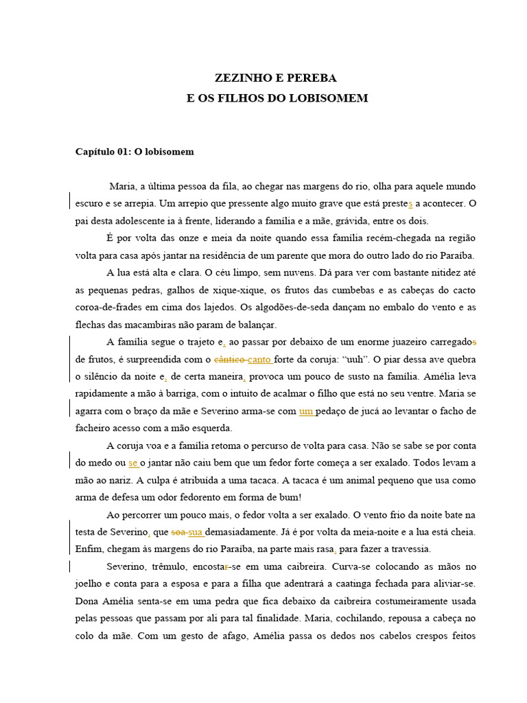 Zezinho e Pereba e Os Filhos Do Lobisomem - Revisão | PDF | Cães | Caça