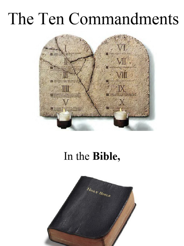 The Ten Commandments | PDF | Ten Commandments | Bible Content