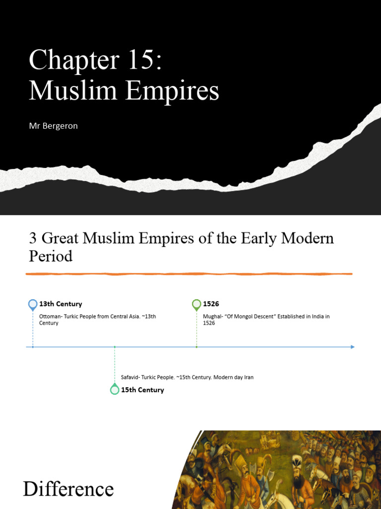 Chapter 15 Muslim Empires | PDF | Ottoman Empire | Mughal Empire